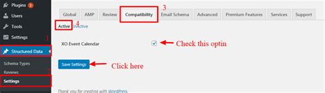 how to generate schema markup for xo event calendar plugin using event