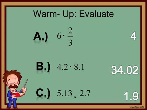 Ppt Warm Up Evaluate Powerpoint Presentation Free Download Id