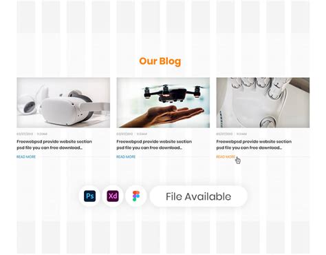 blog ui ux design freewebpsd