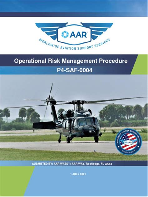 P4 Saf 0004 Operational Risk Management Procedure Pdf Risk Risk