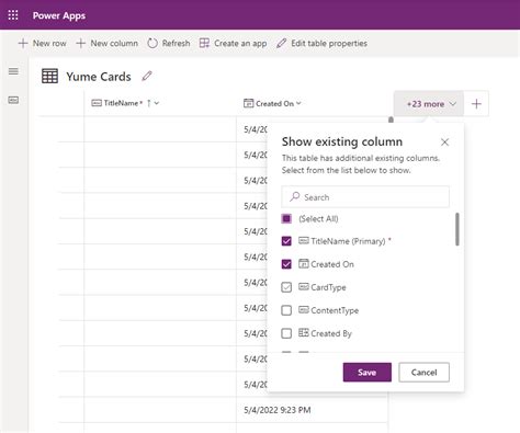 Edit Dataverse Tables Or Create Add Yume Cards Content Microsoft Learn
