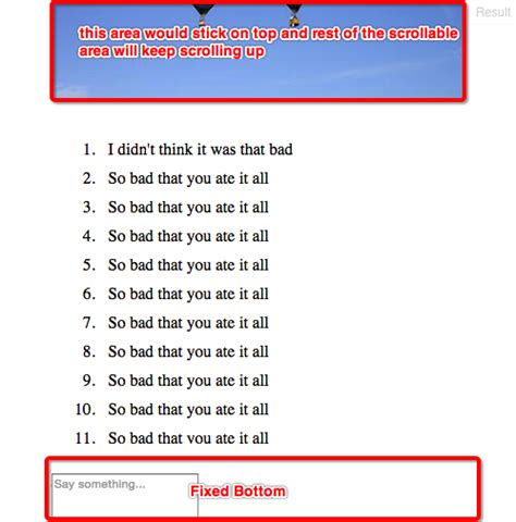 Javascript Stick 20 Image At The Top While Scrolling Stack Overflow