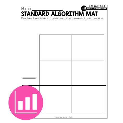 Lucky To Learn Math Lesson 3 22 Standard Algorithm Subtrction Differentiation Standard