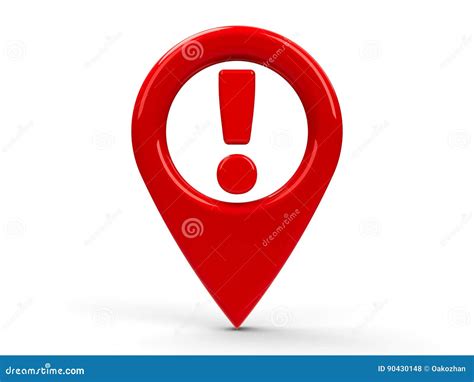 red map pointer attention stock illustration illustration of geographic 90430148