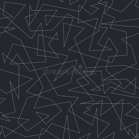Abstract Geometric Pattern Chaotic Lines Seamless Texture Stock Vector Illustration Of