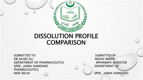 Dissolution Profile Comparison Pptx