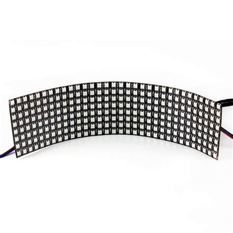 flexible led matrix 8x32 leds lauflicht