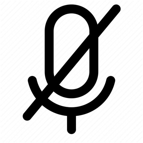Mute Microphone Audio Off Silent Ui User Interface Icon Download On Iconfinder