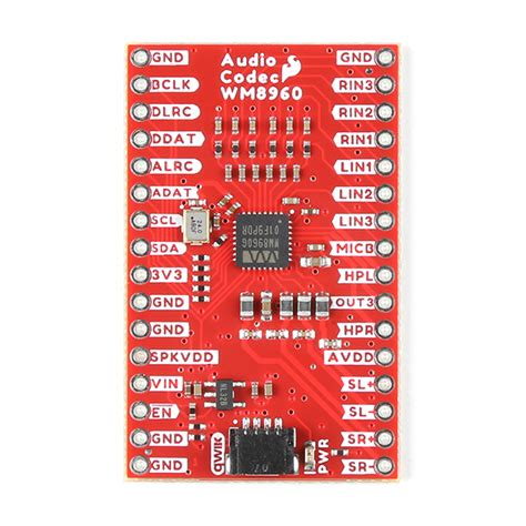 breakout codec audio sparkfun wm8960 qwiic