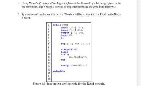 Solved 1 Using Xilinxs Vivado And Verilog S Implement The