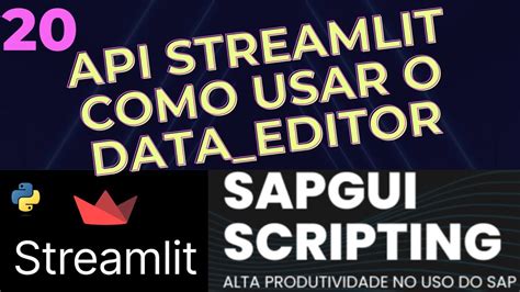Tutorial Streamlit 20 Como Usar O Python Streamlit Data Editor