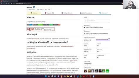 37 Gestión De Logs En Nodejs Curso Javascript Openbootcamp Youtube