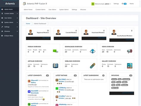 artemis marketplace official home of the phpfusion cms
