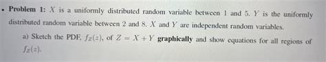 Solved Problem X Is A Uniformly Distributed Random Chegg