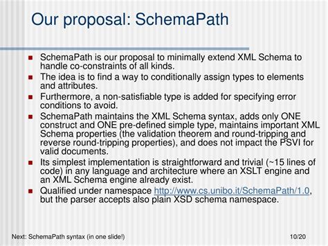Ppt Schemapath A Minimal Extension To Xml Schema For Conditional