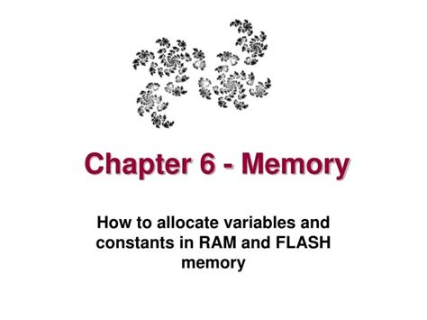 Ppt Chapter 6 Memory Powerpoint Presentation Free Download Id