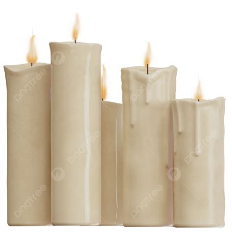 가연성 양초 투명 세트 캔들 팩 투명 촛불 세트 양초 Png 일러스트 및 Psd 이미지 무료 다운로드 Pngtree