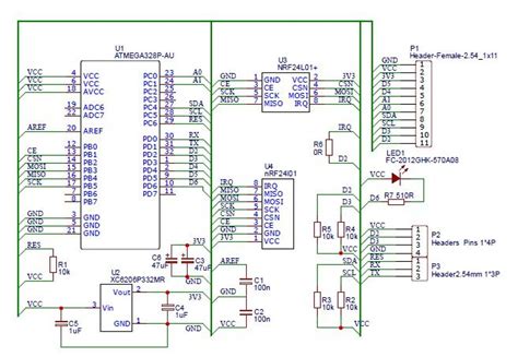 Simple Compact RF24 Node ATmega328 NRF24 OpenHardware Io