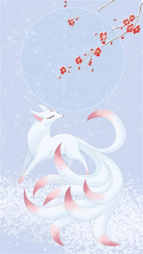 故宫神兽系列插画——九尾狐 Webp