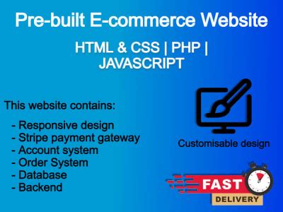 E Commerce Website HTML CSS PHP JAVASCRIPT Upwork