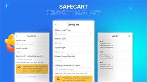 Delivery Man App Safecart Ecommerce Platform By Byteseed Codecanyon