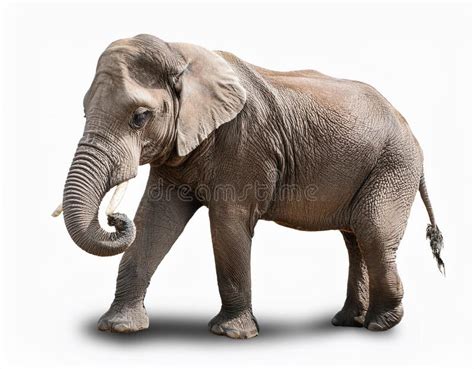 Elephant Isolated On A White Backgroundultra Realistic Stock Illustration Illustration Of