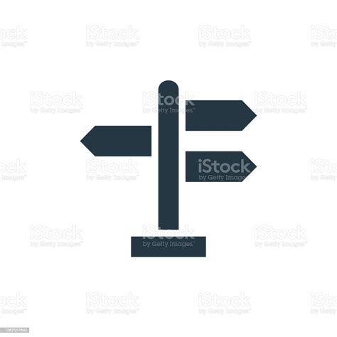 맵 및 탐색 개념에서 게시물 아이콘 벡터에 서명합니다 사인 포스트 편집 가능한 스트로크의 얇은 선 그림입니다 웹 및 모바일 앱 로고 인쇄 미디어에 사용할 선형 기호에