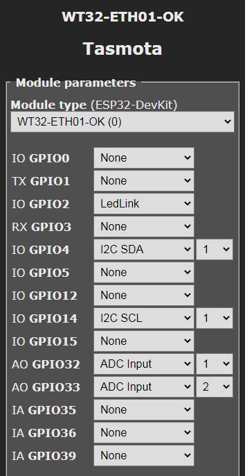 Ethernet Tasmota LetsMakeRobot