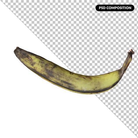 Premium Psd Banana Fruit Isolated 3d Rendering