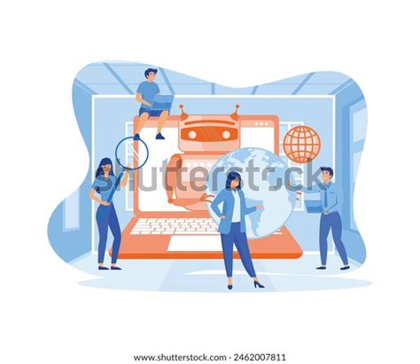 Digital Transformation Ai Technology Automation Cloud Stock Vector Royalty Free 2462007811