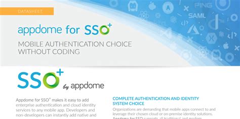 Appdome For Sso Fast And Easy Mobile Sso For All Apps