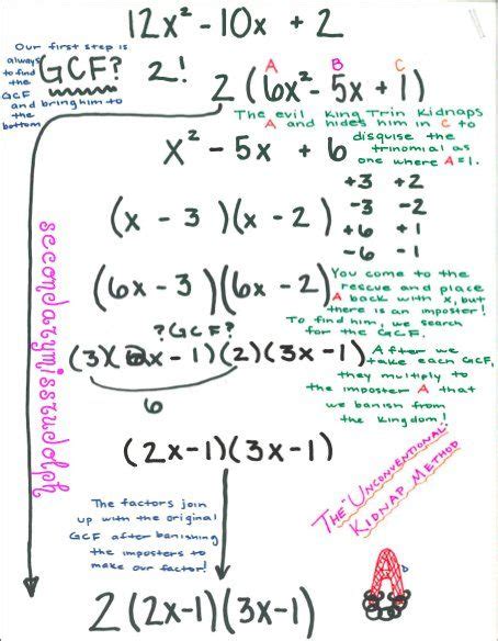 Factoring Trinomials Examples And Answers Tester