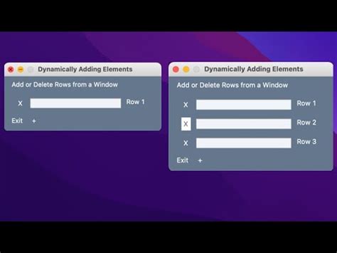 PySimpleGUI Dynamically Add UI Elements YouTube