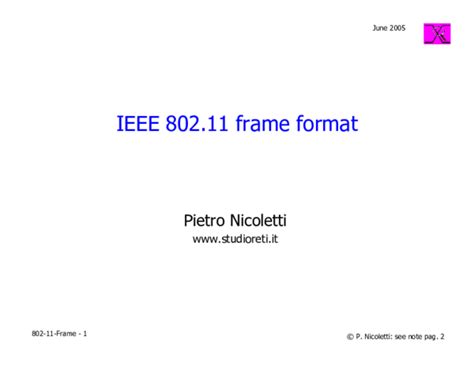 Pdf Ieee 80211 Frame Format