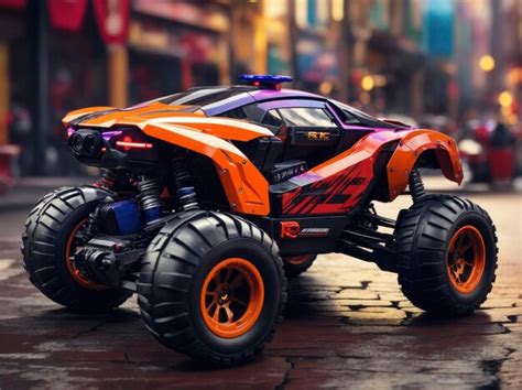 Premium AI Image Urban Exploration At A Small Scale Mini RC Car Adventures In The City