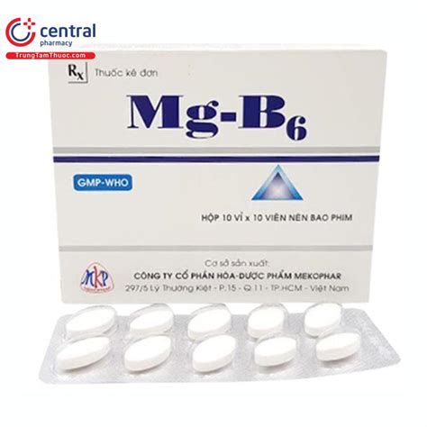 Thuốc Mg B6 Mekophar Thuốc Cung Cấp Vitamin Và Khoáng Chất