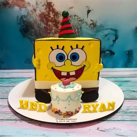 خرید و قیمت کیک خامه ای باب اسفنجی کرج از غرفه کیک شاتوت