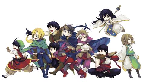Tir Mcdohl Viki Luc Kasumi Flik And More Gensou Suikoden And More Drawn By Ichiko
