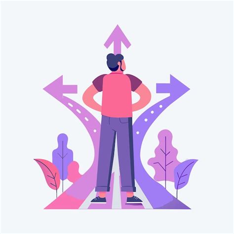 Decision Making Choosing Choices Options Way Premium Ai Generated Vector