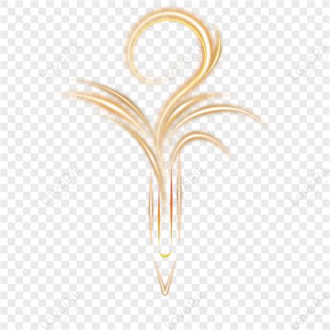 골든 추상 연필 일러스트 그라데이션 선형 조명 효과 낟 알 투명 빛을 분산특수 효과장식 Png 일러스트 무료 다운로드 Lovepik