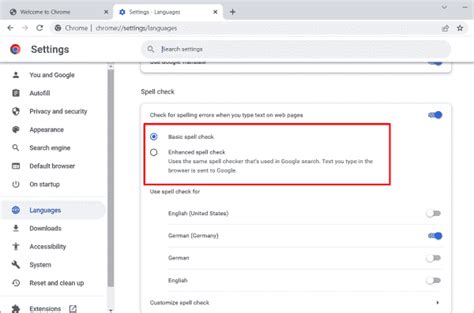 Privacy Disable Cloud Based Spell Checker In Google Chrome And Microsoft Edge Sysops