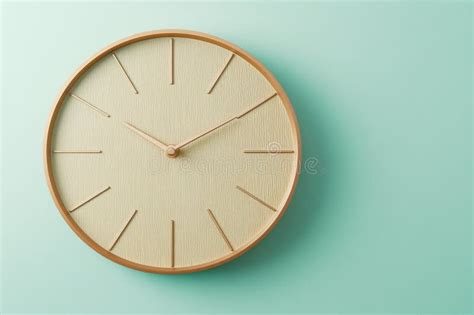 The Image Features A Part Of A Plain Analog Wall Clock Against A Trendy Pastel Orange Backdrop