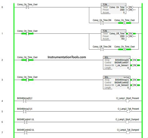 Plc Light Sequence Control Using Bit Shift Registers