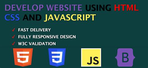 Develop A Responsive Website Using Html Css And Javascript By Lofi