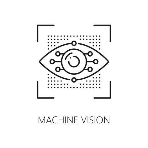 Machine Vision And Learning AI Intelligence Icon 42055729 Vector Art