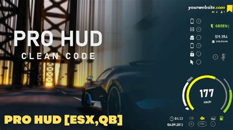 PRO Hud ESX QB FiveM Store