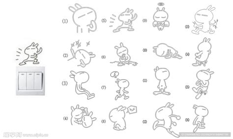 兔斯基表情设计图 广告设计 广告设计 设计图库 昵图网