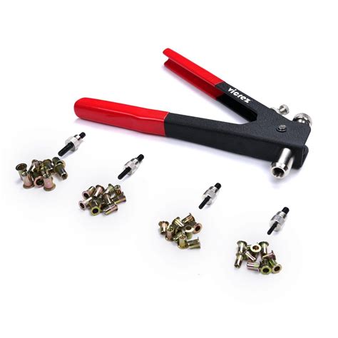 Vicrez Vzt Rivet Gun Nut Tool W Threaded Insert Riveter Kit
