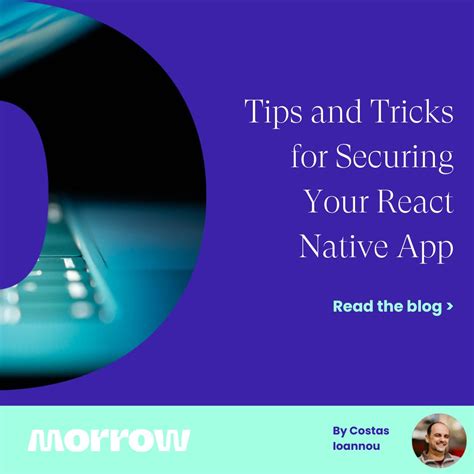 Morrow React Native And Expo Specialists On Linkedin Dataprotection Reactnative Datasecurity