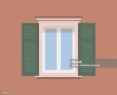 벽에 셔터가있는 창 벡터 일러스트 레이 션 아치가있는 창 클로즈업 창문에 대한 스톡 벡터 아트 및 기타 이미지 창문 겉창 벡터 Istock